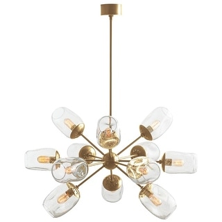 Arteriors 89962 Ramirez 39" Wide 12 Light Chandelier - ANTIQUE BRASS ...
