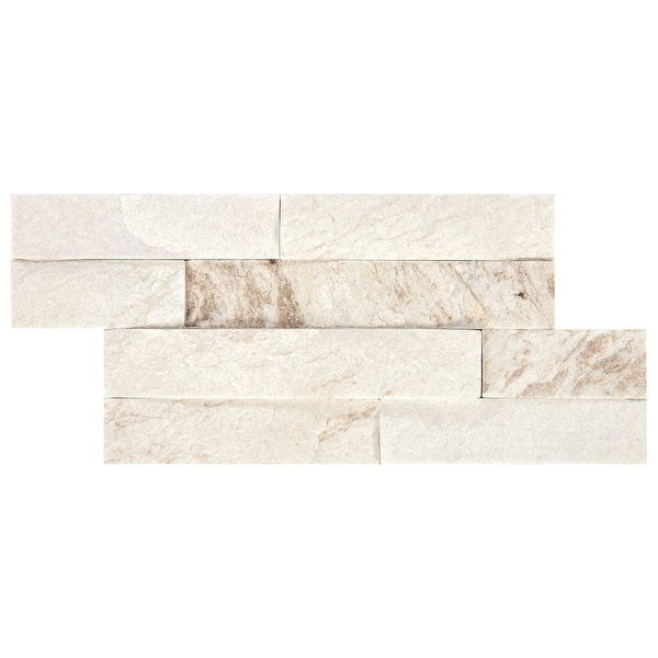 TileHQ 5" x 13" Unglazed Natural Stone Wall Tile (8 PC Per Carton) (3. ...