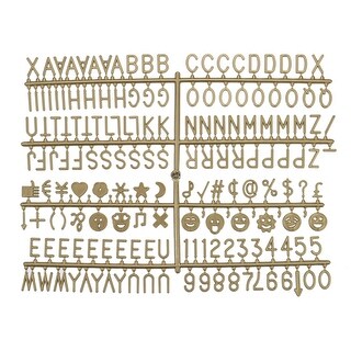 Felt Letter Board Letters Numbers Symbols 3/4 Inch Bronze Alphabet ...