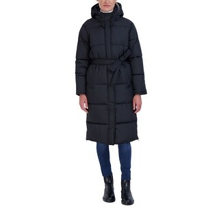 Sebby Collection Women's Belted Long Puffer - Bed Bath & Beyond - 41152135