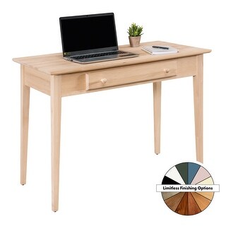 Arch+Haven Solid Wood Small Writer's Desk in Unfinished - Bed Bath ...