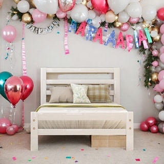 Solid & Sturdy Twin Size Platform Bed - Bed Bath & Beyond - 40721992