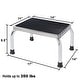 Medical Foot Step Stool 350lbs Heavy-Duty Welded Steel Legs, Fully ...