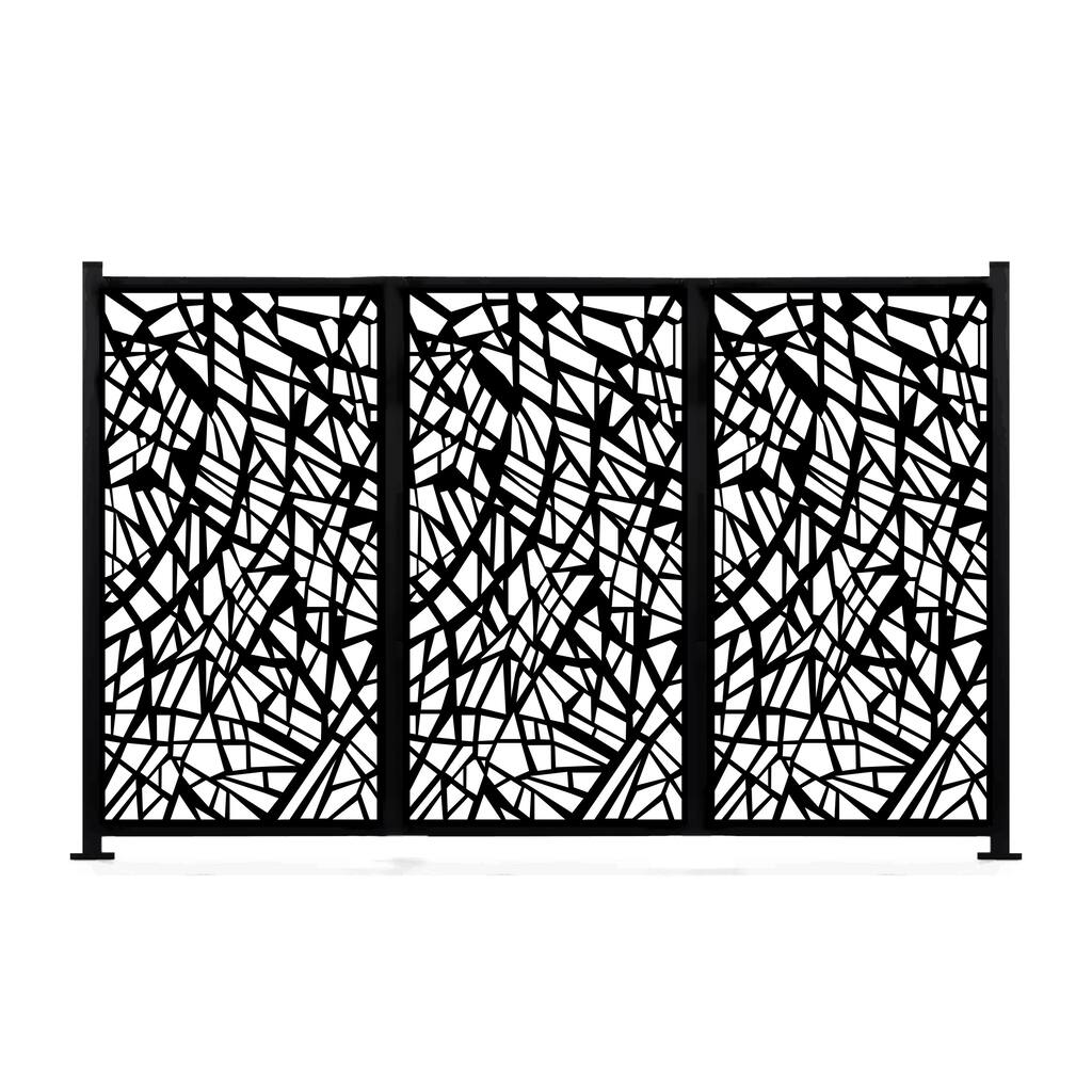 HighlanderHome Freestanding Modular Metal Privacy Screen, 4FtX 6Ft ...