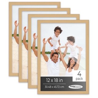 8x10 Natural Picture Frame Set Pack of 4 8x10 Wood Picture Frames for ...