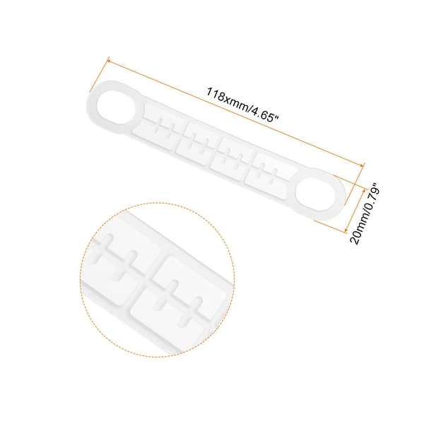 24Pcs Non-Slip Silicone Hanger Grips Clothes Hanger Strips 4.65"x0.79 ...