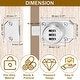 Combination Cabinet Latch,Zinc Alloy Mechanical Keyless Password Lock 3 ...