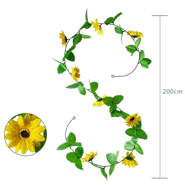 1 String Artificial Flower Rattan No Withering Vivid BrightColored ...