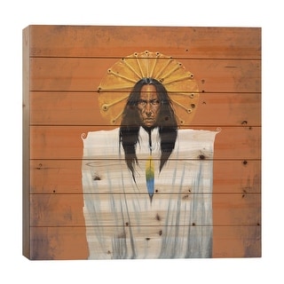 Sun Spirit Shaman Print On Wood by Lawrence Lee - Multi-Color - Bed ...