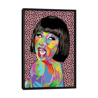 iCanvas "Cardi B." by TECHNODROME1 Framed Canvas Print - Bed Bath ...