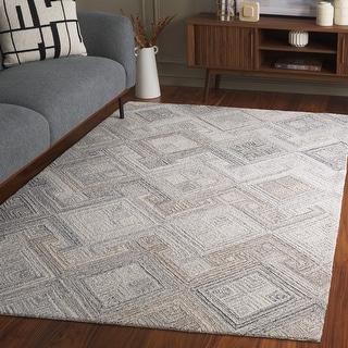 SAFAVIEH Handmade Micro-Loop Marinela Transitional Wool Rug - Bed Bath ...