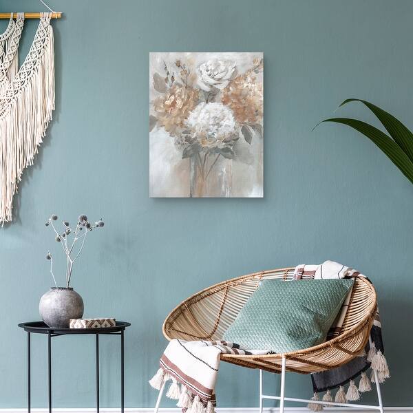 Blushing Bouquet by Nan Canvas Art Print - Bed Bath & Beyond - 32624506