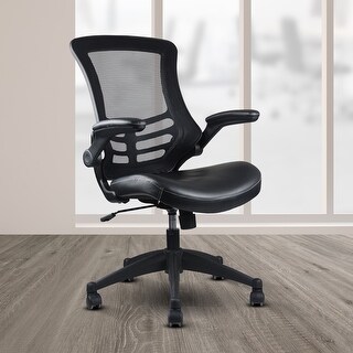 Modern Mid-Back Mesh Office Chair with Adjustable Arms - Bed Bath ...