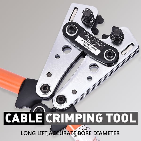 Large Wire Terminal Crimping Tool 6-50mmundefined Cable Lug Crimper Cu ...