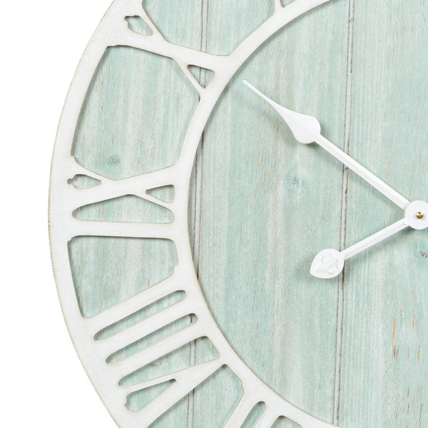 The Gray Barn Cocklebur Green-Blue Quartz Coastal Wall Clock - On Sale ...