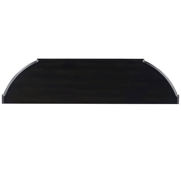 Console Table Circular Curved Sofa Table Side Table with Open Shelf ...