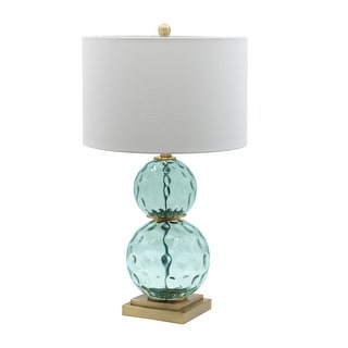 A&B Home Stack Globe Table Lamp with Dimple Glass Square Base - Bed ...