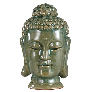 Ceramic Buddha - Multi-Green Finish - Bed Bath & Beyond - 36132031