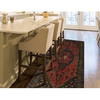 Semi Antique Waymon Red/Grey Rug - 3'7" x 7'5" - Bed Bath & Beyond ...