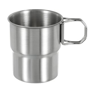 304 Stainless Steel Cups with Handle, 10oz Metal Double Wall Water ...
