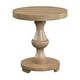 Steve Silver Dory Round Side Table Sand - Bed Bath & Beyond - 41497472