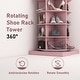 7-Tier 360° Rotating shoe rack, Shoe Rack Tower holds up to 35 pairs of ...