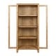 Classic Home Crest 79" Reclaimed Pine Wood Curio Cabinet in Natural ...