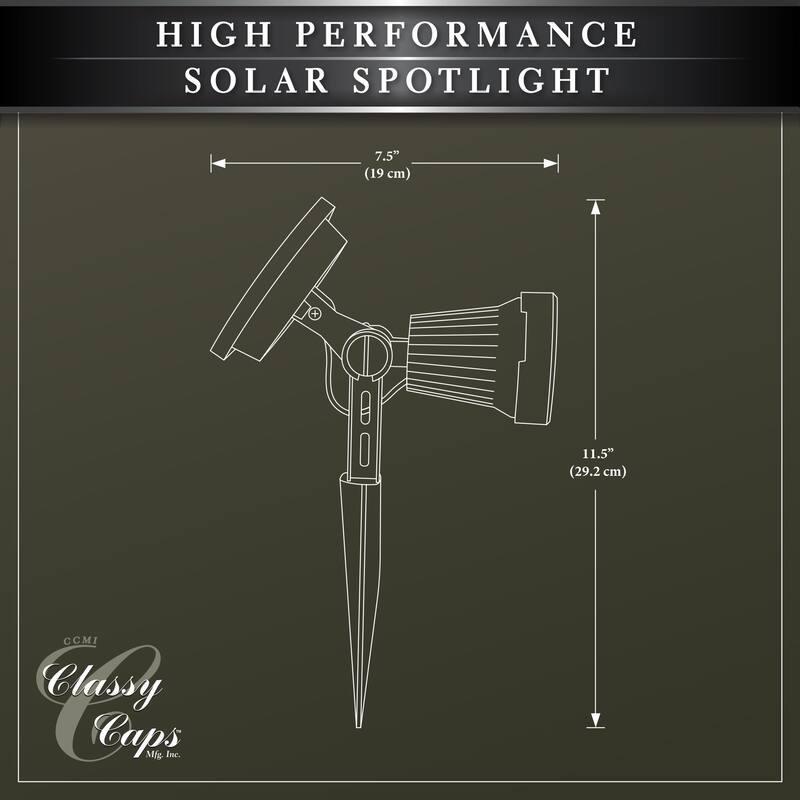 Classy Caps High Performance Solar Spotlight (Set of 2) - On Sale ...