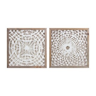 Framed Paper Mache Wall Art (Set of 2) - Bed Bath & Beyond - 38296904