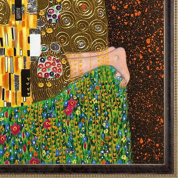 Gustav Klimt 'The Kiss' (Full View - Luxury Line) Hand Painted Oil ...