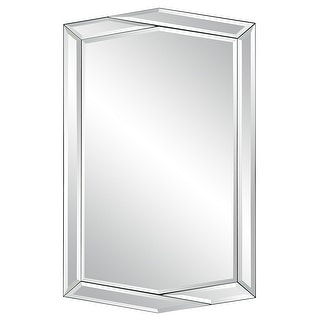 Copper Grove Asymmetrical Beveled Mirror Frame Wall Mirror - Bed Bath ...