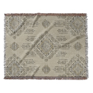 ZEN TAN Woven Throw Blanket with Fringe By Kavka Designs - Bed Bath ...