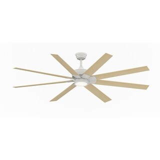 Fanimation Levon Custom 72" 8 Blade LED Ceiling Fan with Remote - Bed ...