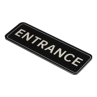 ENTRANCE Sign, Acrylic Self Adhesive Door Sticker Wall Mounting Sign ...