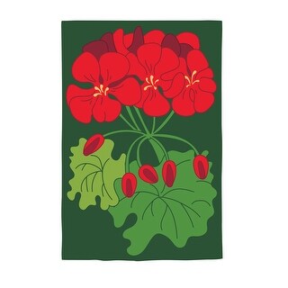 Geraniums Applique Garden Flag - Bed Bath & Beyond - 40411509