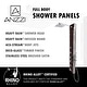 Monsoon 57 in. 4-Jetted Full Body Shower Panel System with Heavy Rain ...