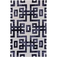 Custom Size Greek Key Black 26 Inch Wide Non-Slip Stair Runner Rug - On ...
