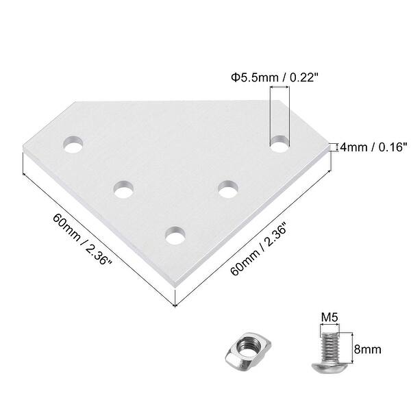 Corner Bracket Plates, L Shape Joint Kits Profile for Frame Structure ...