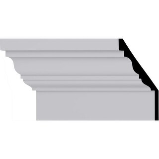 Fascia Crown Moulding - 12 3/4"H x 6 1/4"P x 14 1/4"F x 78 3/4"L - Bed ...