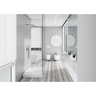 Modern Solid Level Surface Shower Pan - Bed Bath & Beyond - 37972619