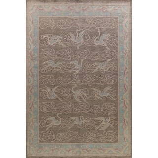 Traditional Art Deco Chinese Area Rug Handmade Wool Carpet - 8'8"x11'7 ...