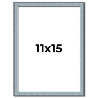 11x15 Frame Rustic Sky Blue Solid Wood Picture Frame | 0.75 Inch - Bed ...
