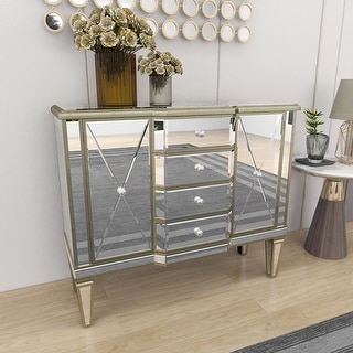Silver Wood Glam Buffet 34 x 39 x 16 - 39 x 16 x 34 - Bed Bath & Beyond ...