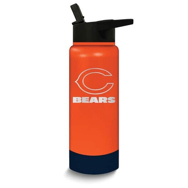 NFL Chicago Bears Stainless Steel Silicone Grip 24 Oz. Water Bottle ...