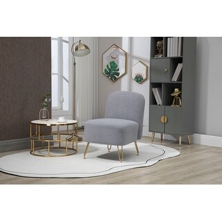 Featured Chairs in the Living Room, Made of Fabric, with Metal Legs and ...