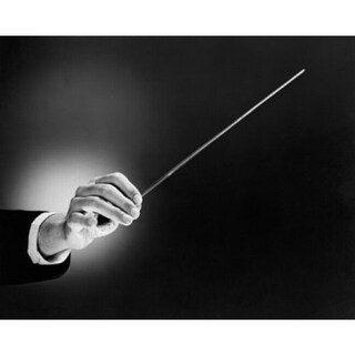 CloseUp Of A Conductors Hand Holding A Baton Poster Print Item ...