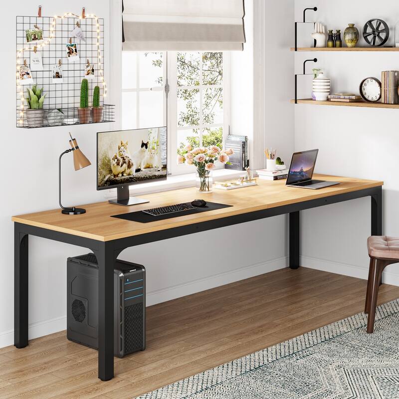 78.74 inch Extra Long 2 Person Double Computer Desk for Home Office - On Sale - Overstock - 39388046