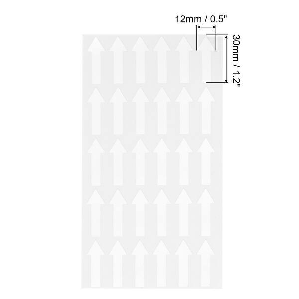 Small Arrow Sticker Label 1.2x0.4", 300Pcs Adhesive Color Coding Sign ...