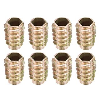 Threaded s Zinc Alloy Hex-Flush M10 Internal Threads 24mm Length 8pcs ...