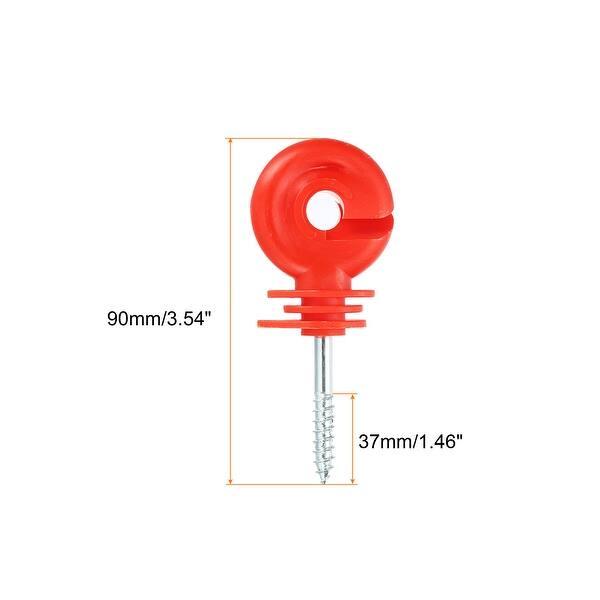 Electric Fence Insulator Screw-in Ring Insulator 12pcs for Wood Post ...